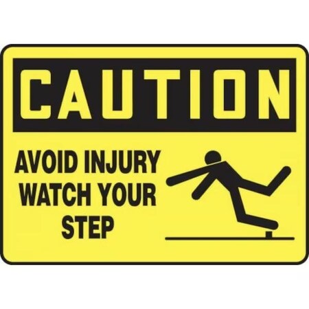 Accuform OSHA CAUTION SAFETY SIGN WATCH YOUR MSTF613XL MSTF613XL | Zoro