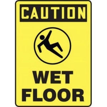 Accuform OSHA CAUTION SAFETY SIGN WET FLOOR MSTF636XP MSTF636XP | Zoro
