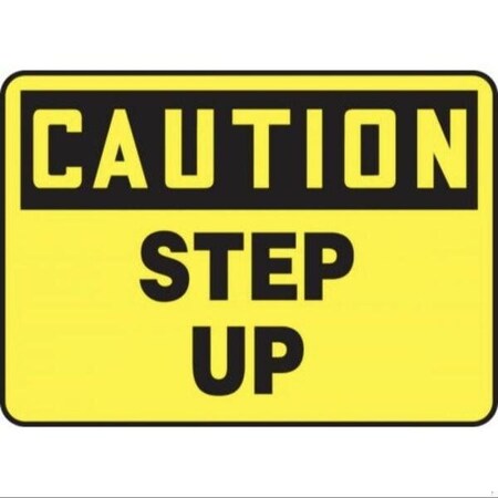 Accuform OSHA CAUTION Safety Sign STEP UP 14 in MSTF658XL | Zoro