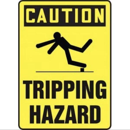 Accuform OSHA CAUTION SAFETY SIGN TRIPPING MSTF666VS MSTF666VS | Zoro