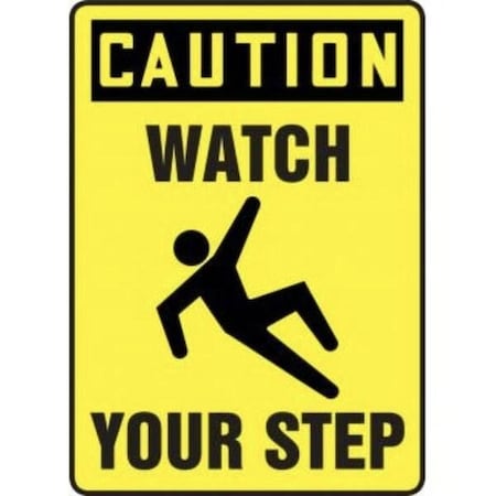 Accuform OSHA CAUTION SAFETY SIGN WATCH YOUR MSTF670XT MSTF670XT | Zoro