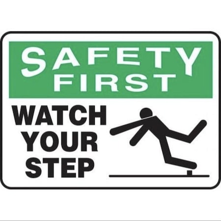 Accuform OSHA SAFETY FIRST Safety Sign WATCH MSTF903XV MSTF903XV | Zoro