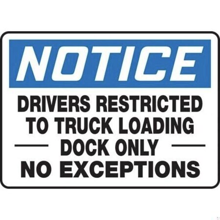 Accuform OSHA NOTICE Safety Sign DRIVERS MTKC808XT MTKC808XT | Zoro
