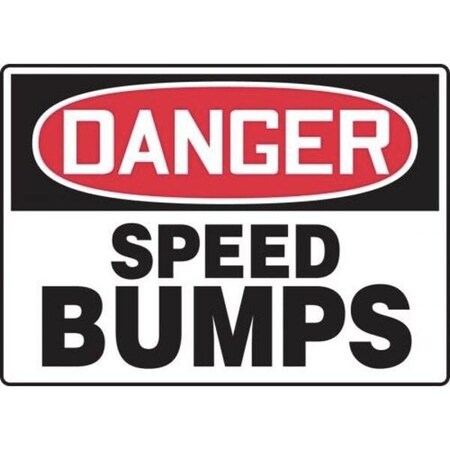 Accuform OSHA DANGER Safety Sign SPEED BUMPS MVHR012XL MVHR012XL | Zoro