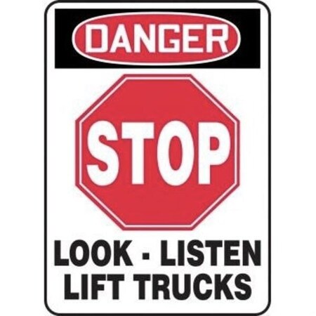 Accuform OSHA DANGER Safety Sign STOP LOOK MVHR118XV MVHR118XV | Zoro