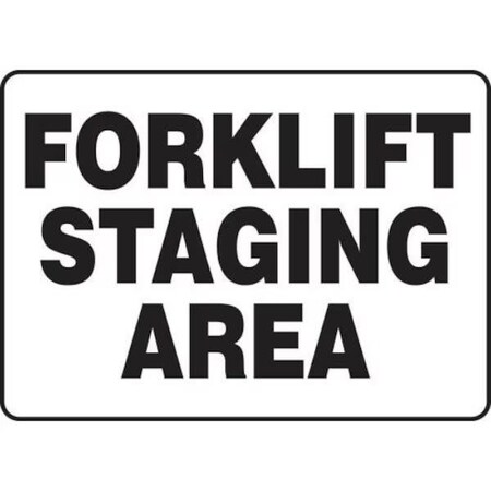 Accuform Safety Sign FORKLIFT STAGING AREA MVHR527VA MVHR527VA | Zoro