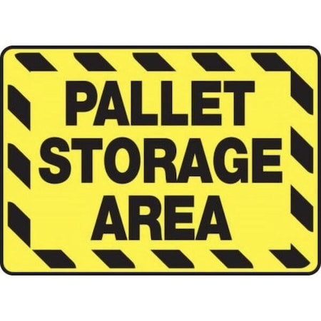 Accuform Safety Sign PALLET STORAGE AREA 10 in MVHR533VA | Zoro