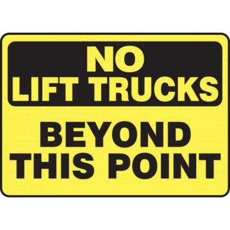 Accuform NO LIFT TRUCKS Safety Sign BEYOND THIS MVHR589VP | Zoro