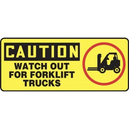 Accuform OSHA CAUTION Safety Sign WATCH OUT MVHR689XT MVHR689XT | Zoro