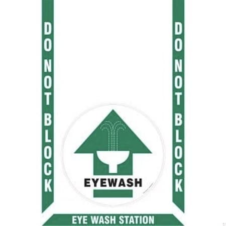 Accuform Slip-Gard Floor Marking Kit - Eye Wash, Do Not Block PSR527 | Zoro