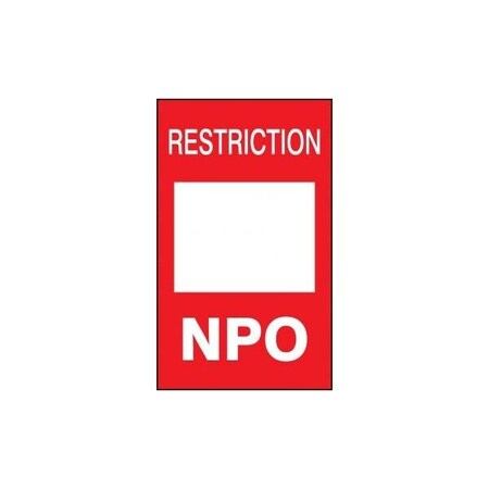 Accuform SAFETY SIGN RESTRICTION NPO 5 X MGS138 MGS138 | Zoro