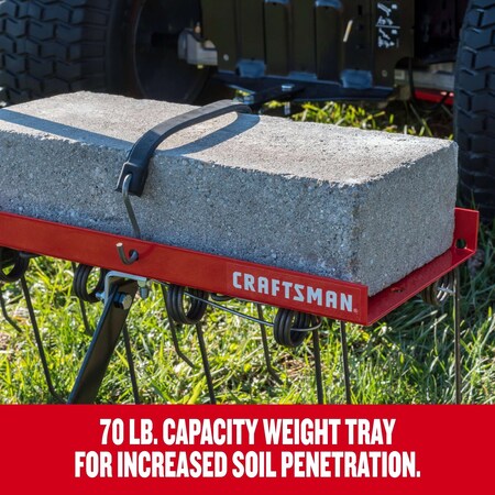 Craftsman 40" Tow-Behind Lawn Dethatcher CMXGZBF7124315 | Zoro