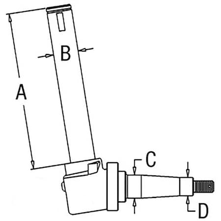 Aftermarket New RH LH Spindle Fits Allis Chalmers Tractors 6060 6070 ...