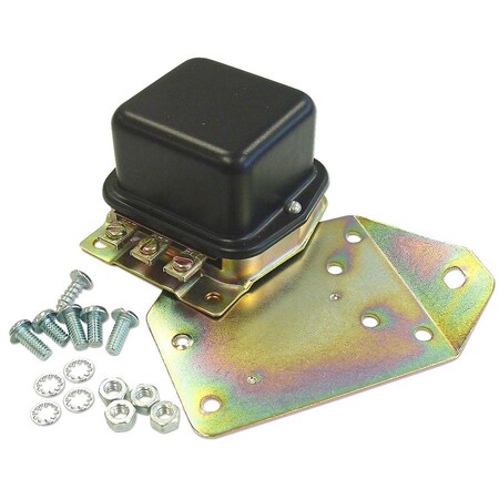 Aftermarket ABC071 6 Volt Voltage Regulator with Mounting Plate Fits ...