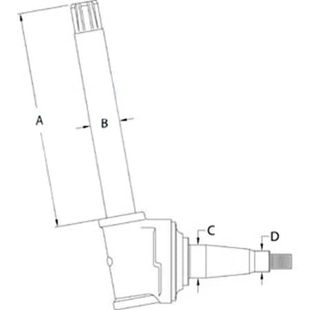 Aftermarket New Fits John Deere Spindle 4630 4640 4840 4650 4850 4555 ...