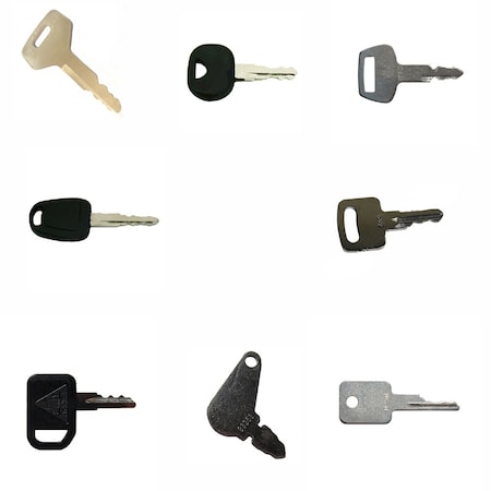 Aftermarket Ignition Key Set (8 Keys) Fits Bobcat Heavy Equipment ...