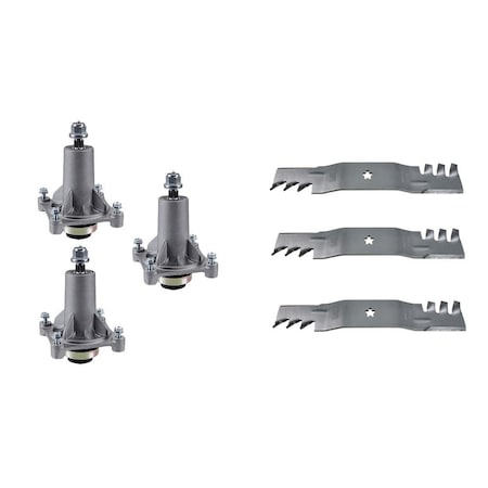Aic Replacement Parts 54 Spindle Kit 187292 192870 587125401 w/Blades ...