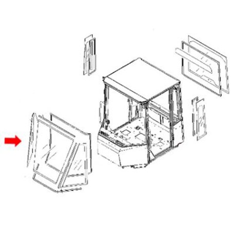 Aftermarket Right Hand Front Quarter Cab Window Glass CAH40-0245 | Zoro