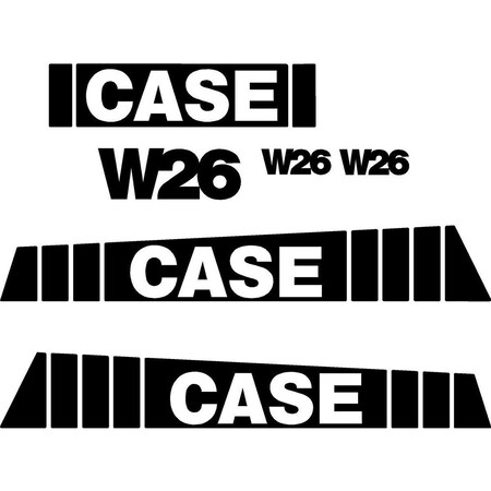 Aftermarket New Fits Case Wheel Loader W26 Decal Set CASEW26DECALSET | Zoro