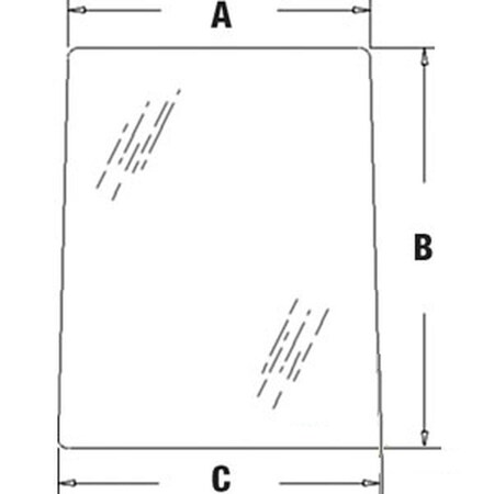 Aftermarket Rear Glass Fits Case IH Fits International Harester ...