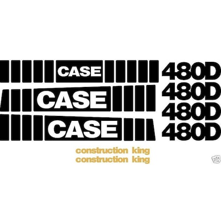 Aftermarket Decal Whole Set Fits Case 480D Loader Backhoe DECALSET480D ...
