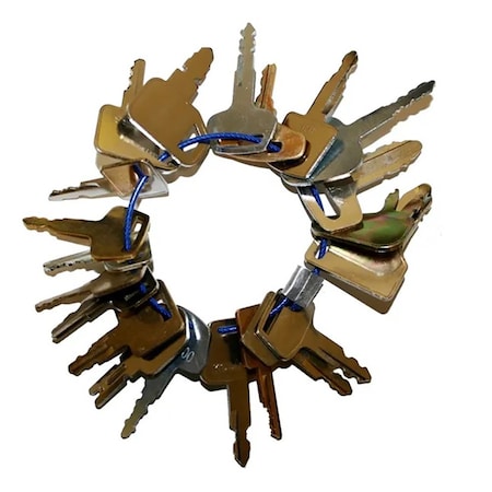 Aftermarket Construction MultiKey Set includes 21 Keys for a variety of ...