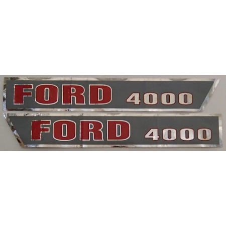 Aftermarket S.8536 Decal Kit Fits Ford 4000 1965 to Early 1968 F503HA ...