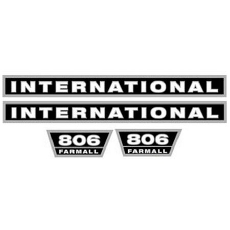 Aftermarket Hood Decal Set For Farmall Fits Case-IH International ...