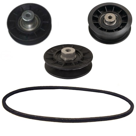 Aic Replacement Parts Idler Pulley Kit W/HydroTransmission Drive Belt ...