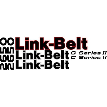Aftermarket Link-Belt 2650 Excavator Decal Set LB2650DECALSET | Zoro