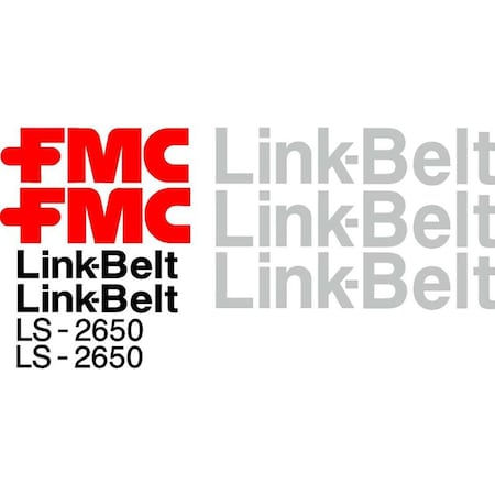 Aftermarket Link-Belt LS-2650 Excavator Decal Set LBLS2650DECALSET | Zoro