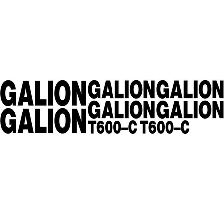 Aftermarket New Decal Set for Galion Model T600C Machines MAE30-0290 | Zoro