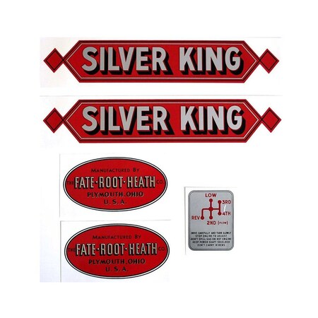 Aftermarket Silver King Red: Mylar Decal Set MAE30-1382 | Zoro