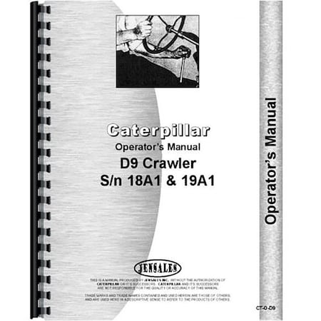 Aftermarket Fits Caterpillar D9 Crawler Operators Manual New RAP68680 ...