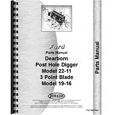Aftermarket Parts Manual For Dearborn Tractor Post Hole Digger (Danuser ...