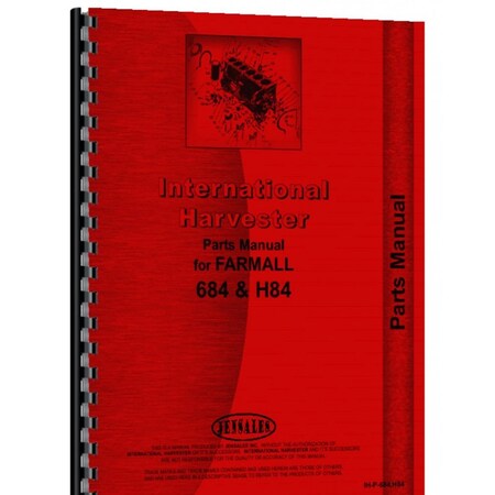 Aftermarket Parts Manual Made Fits Case-IH International Tractor Model ...