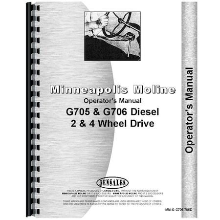 Aftermarket New Operators Manual Made for Minneapolis Moline Tractor ...