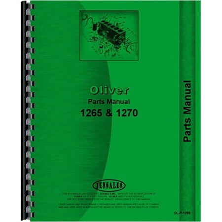 Aftermarket Oliver 1265 Tractor Parts Manual Utility And Orchard FWA ...