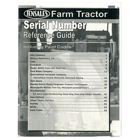 Aftermarket Serial Number Reference Guide RAP86515 | Zoro