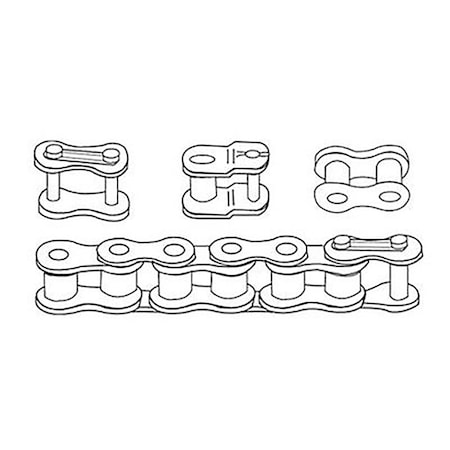 Aftermarket Ten Feet of 50 Roller Drive Chains Fits Case-IH Combine ...