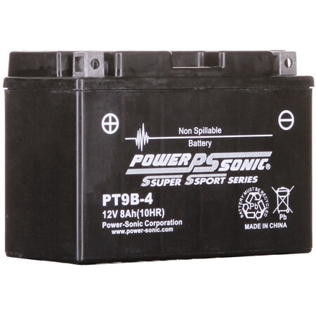 Power Sonic PT9B-4 Factory Activated AGM PowerSport Battery PT9B-4 | Zoro
