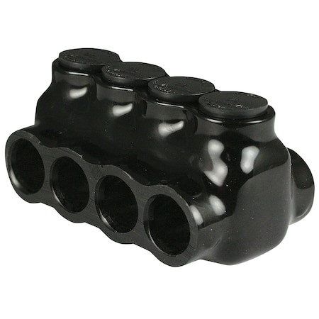 Asi Dual Sided Multi Tap Connector 14-1-0 AWG 4 Port 600 V Black AICD1 ...