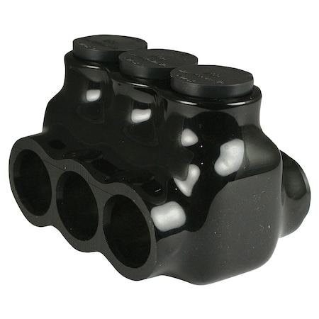 Asi Dual Sided Multi Tap Connector 6-3-0 AWG 3 Port 600 V Black AICD250 ...