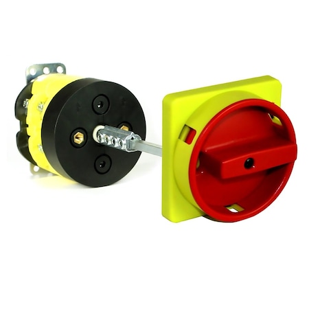 Asi Panel Mount Disconnect Switch, 3 Pole, 85Amp, 600 Vac, Black Handle ...