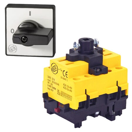 Automation Systems Interconnect 32 Amp Disconnect Switch, 3 Pole, Base ...