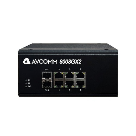 Avcomm 8-Port Fully Managed Industrial Ethernet Switch 8008GX2 | Zoro