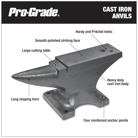 PROGRADE Anvil,55 lb. (59102) | Zoro