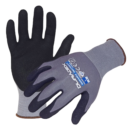 Azusa Safety Duradex 15 ga. Gray Nylon/Spandes Work Gloves, Black ...