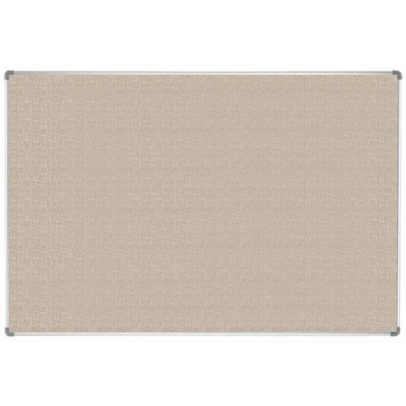 Aarco Burlap-Weave Vinyl Bulletin Board with Euroframe Design 48"x72 ...