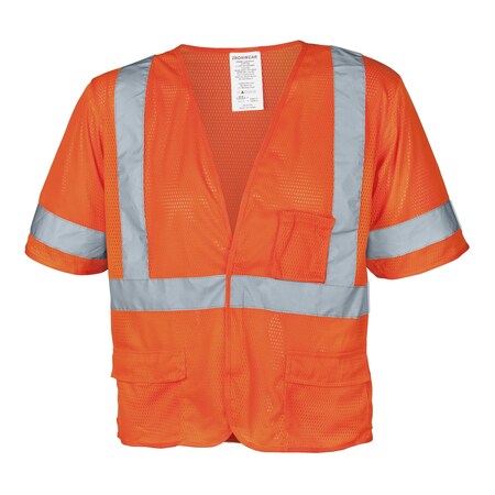 Ironwear Hi-Vis FR Safety Vest w/Sleeves 4XL Class 3 , Hook & Loop 5 ...